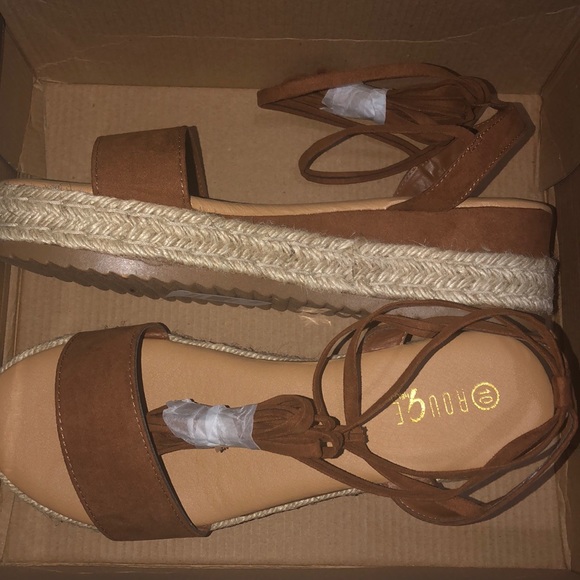 Shoes | Brand New Beautiful Dark Camel Colored Sandals | Poshmark